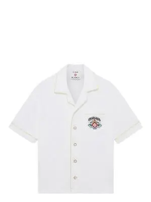 Casablanca Towelling Monogram Shirt - White