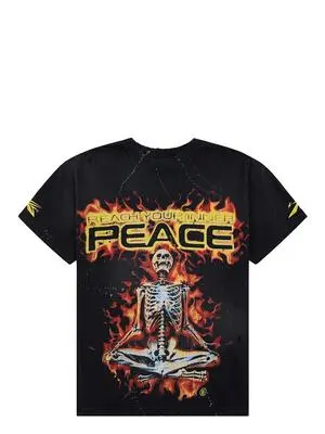 HELLSTAR Inner Peace Skeleton T-shirt - Black