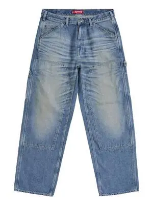 Supreme Worn Double Knee Denim Painter Jean - Washed Indigo