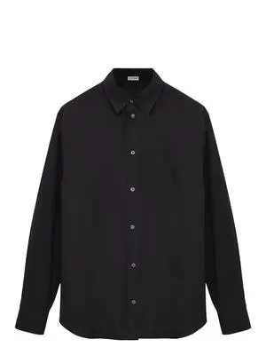 Loewe Cotton-blend Poplin Shirt - Black