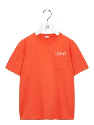 Loewe Cotton Pocket Logo T-shirt - Orange