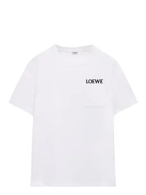Loewe Cotton Pocket Logo T-shirt - White
