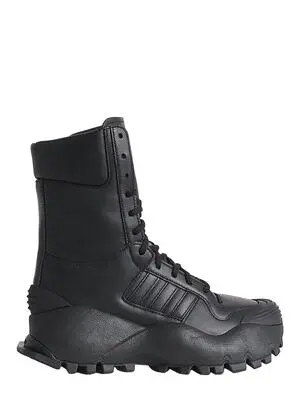 WILLY CHAVARRIA X Adidas Leather Forum Lace-up Boots - Black