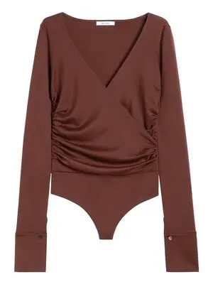 Max Mara Wool Jersey Bodysuit - Red
