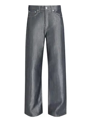 Rag & Bone Logan Mid-rise Wide-leg Jeans - Grey