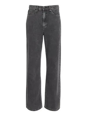 Rag & Bone Logan Mid-rise Wide-leg Jeans - Black