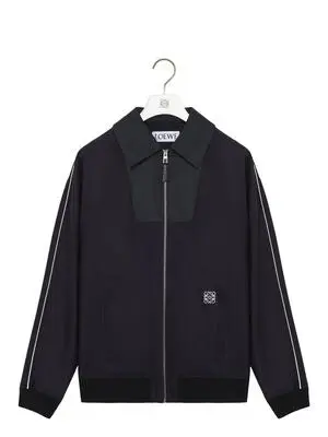 Loewe Wool-blend Track Jacket - Navy