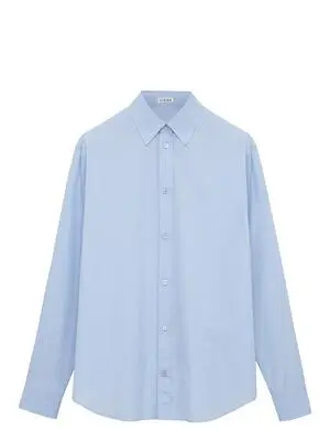 Loewe Cotton-blend Poplin Shirt - Blue