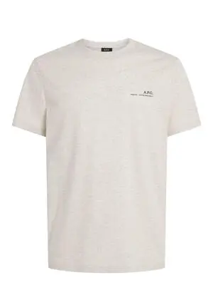 A.p.c. Cotton Logo T-shirt - Beige