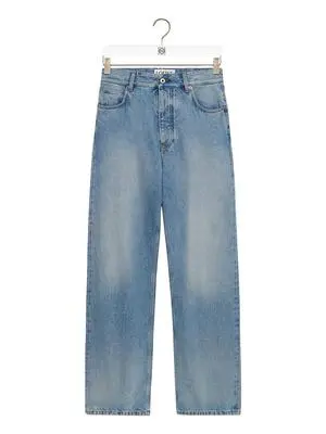 Loewe Buckle-strap Straight Jeans - Blue
