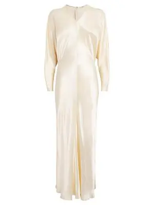 FFORME Satin Naomie Maxi Dress - Ivory