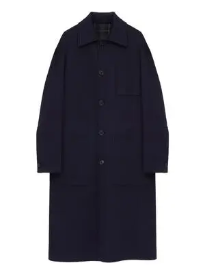 Loewe Wool-cashmere-blend Coat - Navy