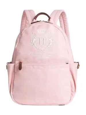 Harrods Cotton Embroidered Emblem Backpack - Pink