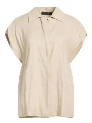 KAOS Shirt In Linen And Viscose - Beige