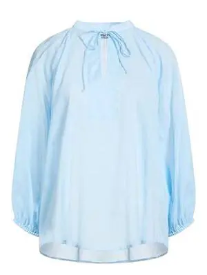 SHIRTAPORTER Top Sky Cotton, Silk - Blue
