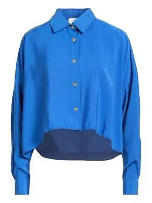ALYSI Satin Shirt - Blue