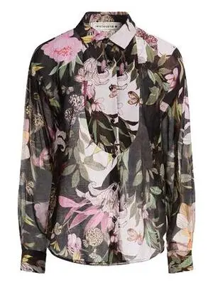 SHIRTAPORTER Floral Print Cotton And Silk Shirt