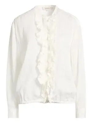 Dorothee Schumacher Ruched Crepe Shirt - White