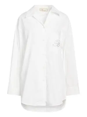 Blumarine Cotton Poplin Shirt - White