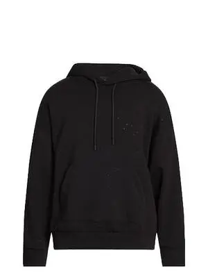 Emporio Armani Sweatshirt With Appliqués And Crystals - Black
