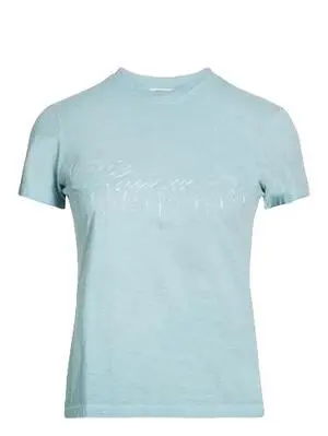 Blumarine Logo-print Cotton T-shirt - Blue