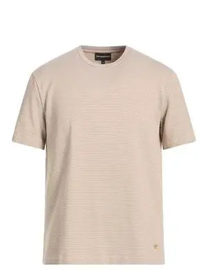 Emporio Armani T-shirt Camel Size Viscose, Cotton, Elastane - Beige