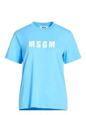 MSGM Logo-print T-shirt - Blue
