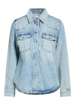 FRAME Fitted Heritage Denim Shirt - Blue