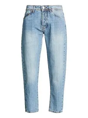 LIU •JO MAN Cotton Denim Jeans - Blue