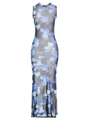 Coperni Floral-print Maxi Dress - Blue