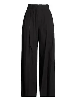ALYSI Wide-leg High-waisted Pants - Black