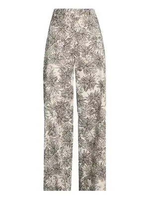 SHIRTAPORTER Hawaiian-print Wide-leg Trousers - Beige