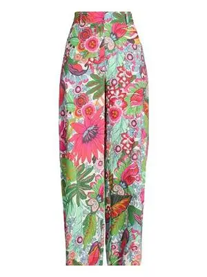 SHIRTAPORTER Floral-print Wide-leg Pants - Pink