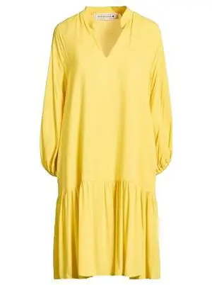 SHIRTAPORTER Mini Dress Viscose - Yellow