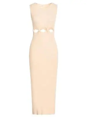 VICOLO Midi Bodycon Dress - White