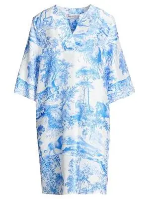 SHIRTAPORTER Multicolor Mini Dress - Blue