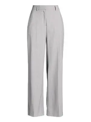 OTTOD'AME Wide Leg Pinstriped Pants - Grey