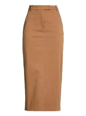 ALYSI Chocolat Midi Skirt - Brown