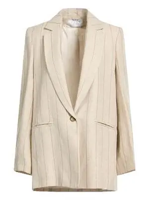 KAOS Single-breasted Striped Blazer - Beige