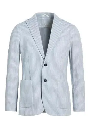 CIRCOLO 1901 Single-breasted Striped Blazer - Blue