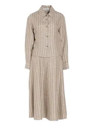 SHIRTAPORTER Tweed Herringbone Co-ord Set - Beige