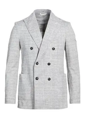 CIRCOLO 1901 Tartan Double-breasted Blazer - Grey
