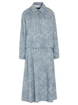 SHIRTAPORTER Floral Print Cotton Co-ord Set - Blue