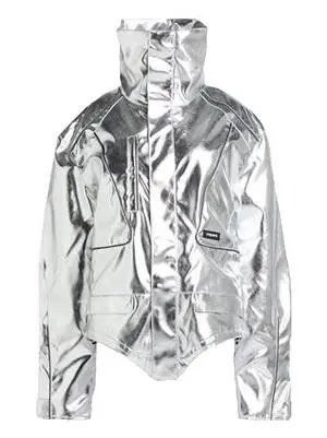 Coperni Metallic Coated Shell Jacket - Silver