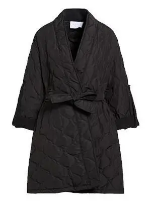 KAOS Padded Belted Coat - Black