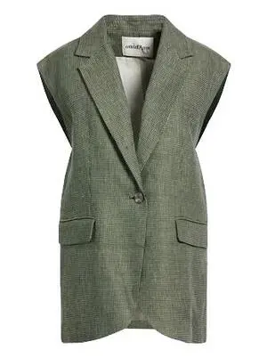OTTOD'AME Linen Blazer - Green