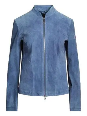 Peuterey Leather Jacket - Navy