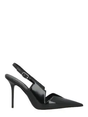 Coperni Glossed-leather Slingback Pumps - Black