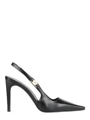 Versace Calfskin Slingback Pumps - Black