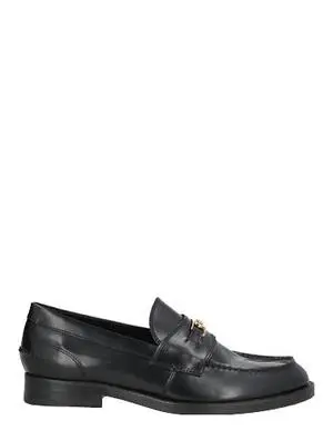 Versace Leather Loafers - Black